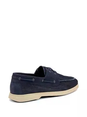 FRAU Lace-up Denim Boat Shoes