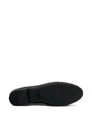 FRAU Woven Tassel Loafers - Black