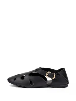 FRAU Cut-out Sandals - Black