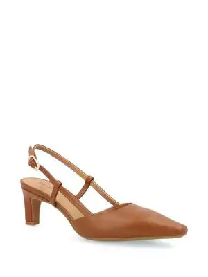 FRAU Pointed Slingbacks - Brown