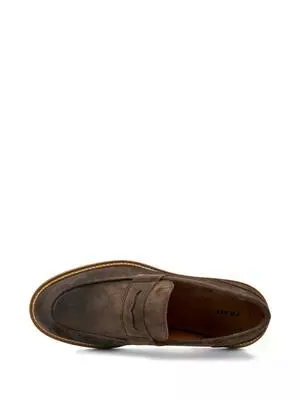 FRAU Distressed Suede Loafers