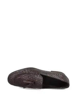 FRAU Woven Loafers With Tassel - Brown