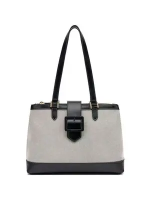 FRAU Buckle Tote Bag - Black