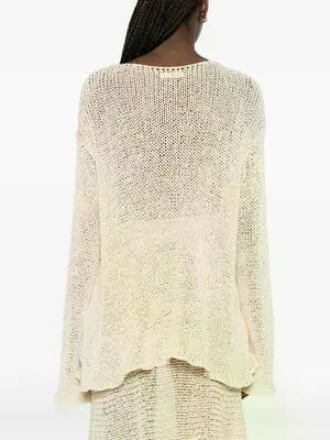 Khaite Davet Open-knit Top - Brown