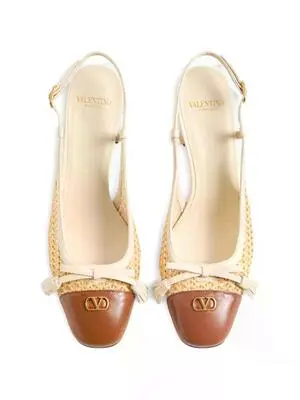 Valentino Garavani Slingback Sandals - Neutrals