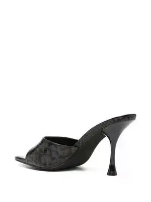 Jeffrey Campbell Agent Snakeskin-effect Sandals - Black