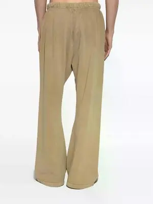 Fear Of God Flare Logo-patch Drawstring Track Pants - Neutrals