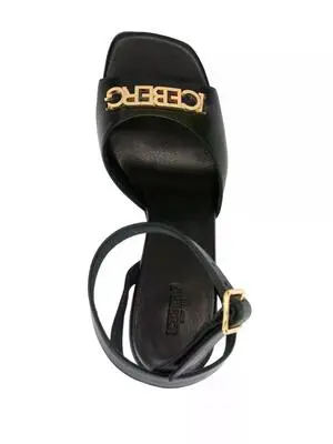 Iceberg Logo-lettering Leather 105mm Sandals