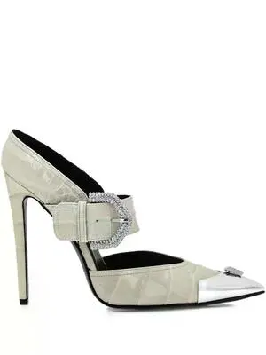 Philipp Plein Crocodile-embossed Heeled Pumps