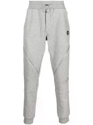 Philipp Plein Constructed Decorative-zip Cotton Track Pants