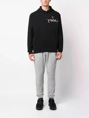 Philipp Plein Constructed Decorative-zip Cotton Track Pants