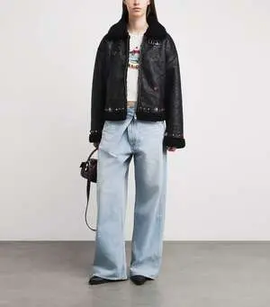 MOTHER Beaded Strappy Brrly Jacket