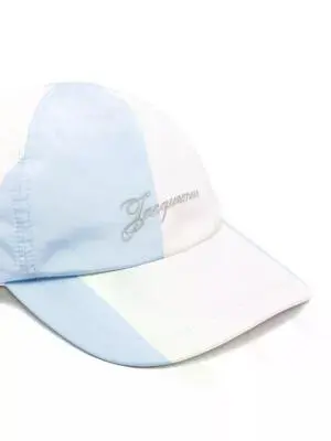 Jacquemus La Casquette Baluchon Stripe Print Baseball Cap - Blue