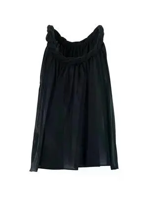 SEMICOUTURE Braided-neck Gathered Top