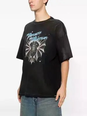 KAMIYA Graphic-print Faded-effect T-shirt