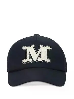 Max Mara Logo-patch Baseball Cap - Blue