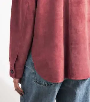 ARMA Lamb Suede Kaylee Shacket - Pink