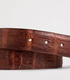 Jacob Cohen Crocodile Leather Belt