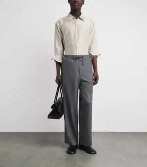 Officine Générale Organic Cotton Drawstring Trousers