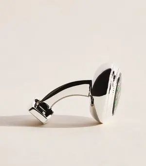 Tateossian Palladium-plated Compass Cufflinks