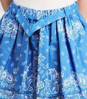 Maje Paisley Print Mini Skirt