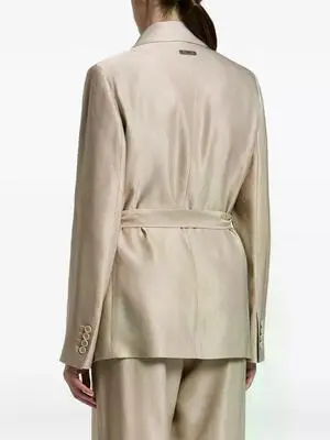 Peserico Single-breasted Belted Blazer