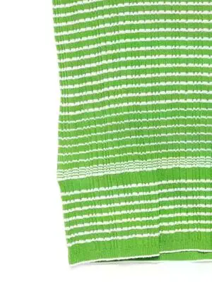 Prada Textured-knit Short-sleeve Top