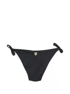 TWINSET Heart-plaque Side-tie Bikini Bottoms - Black