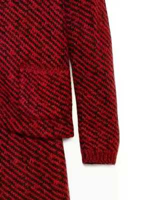 Prada Textured Knit Three-piece Set - Red