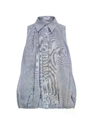 Brunello Cucinelli Striped Pleated Shirt