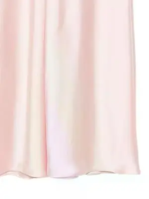 Norma Kamali Satin-finish Wide-leg Trousers - Pink