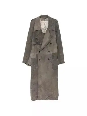 ZIGGY CHEN Double-breasted Pinstripe Coat