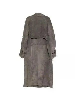 ZIGGY CHEN Double-breasted Pinstripe Coat