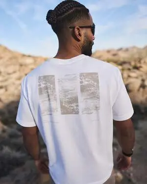 Vuori Short Sleeve Heavyweight Cotton Graphic T-shirt - White