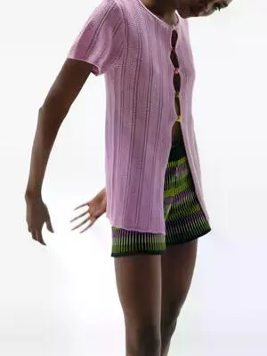 BAOBAB Kina High-rise Striped Shorts - Green