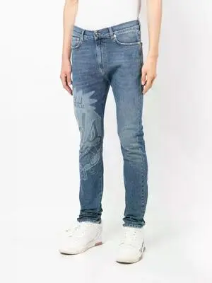 Iceberg Watermark-print Skinny Jeans
