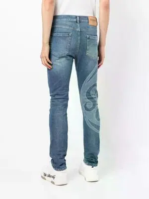 Iceberg Watermark-print Skinny Jeans