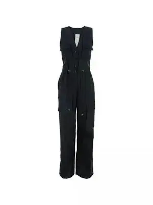 RAME Cargo-pocket Jumpsuit - Black
