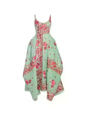 Erdem Floral-print Asymmetric-hem Dress