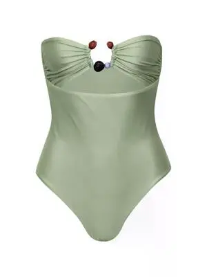 BAOBAB Ring-detail Cutout One-piece Swimsuit - Green