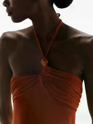 BAOBAB Resin Stone Self-tie Maxi Dress - Red