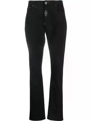 Philipp Plein Hexagon Mid-rise Slim-cut Jeans