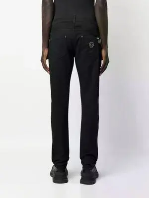 Philipp Plein Hexagon Mid-rise Slim-cut Jeans