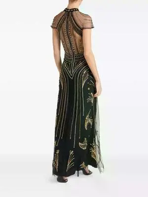 TEMPERLEY LONDON Serayha Bead-embellished Gown - Black