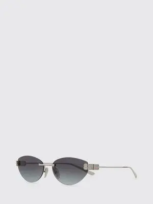 Balenciaga Oval Rimless Sunglasses - Silver