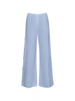 BAOBAB Wayra Elastic-waistband Palazzo Pants - Blue