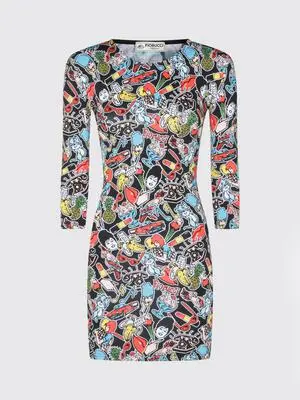 Fiorucci Printed Long Sleeve Dress - Multicolor
