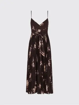 Zimmermann Floral Print Pleated Midi Dress