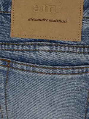 AMI Paris Flared Cotton Denim Jeans - Blue