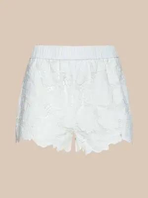 L'Agence Laina Eyelet Short - Ivory